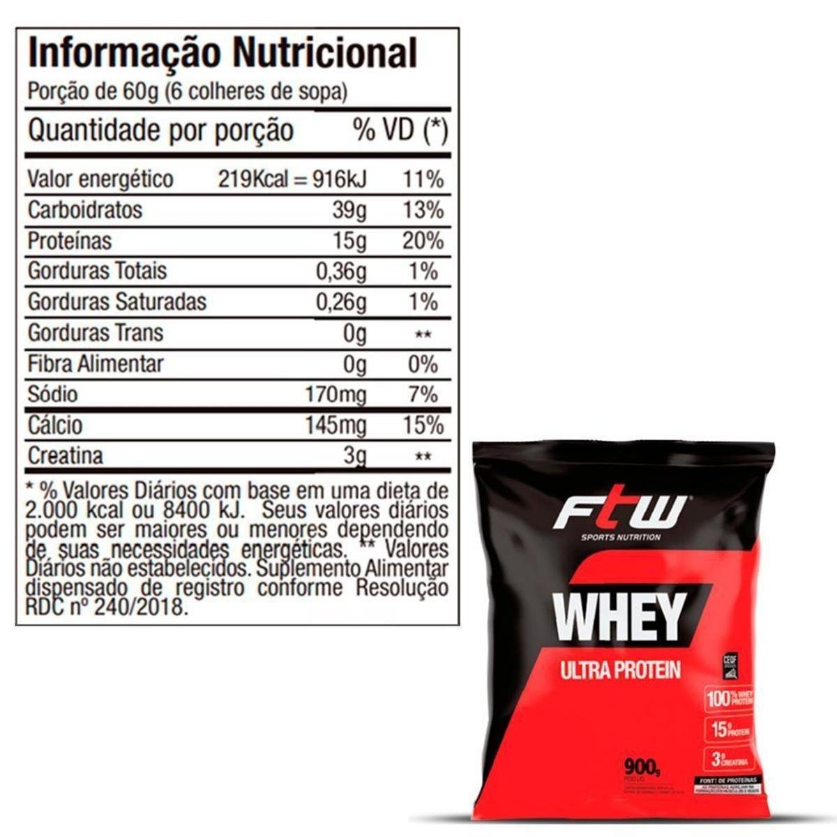 WHEY ULTRA PROTEIN - REFIL (900G) - FTW